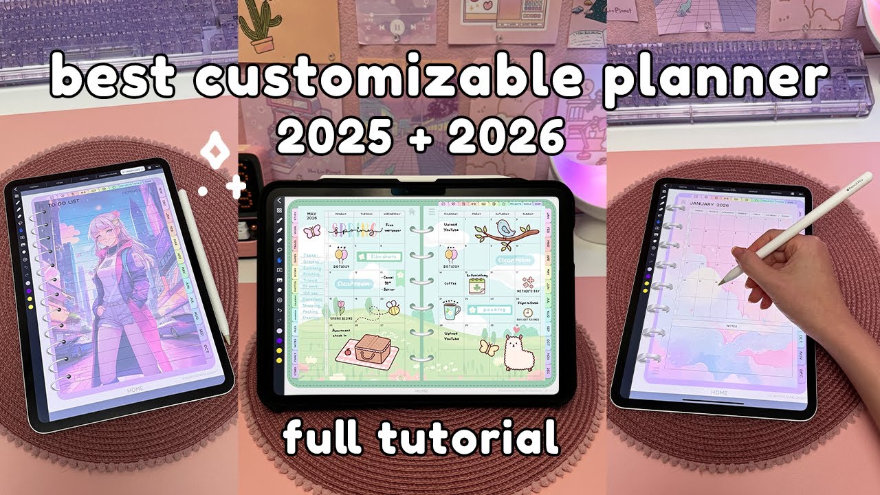 Best Customizable Digital Planner 2025 + 2026 💕 Full Tutorial | iPad ...
