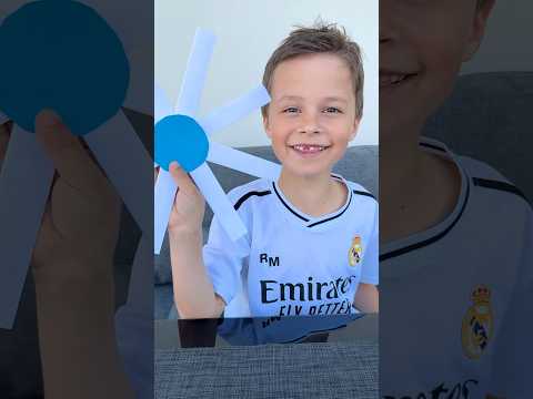 🪃 Luca bastelt einen Bumerang! 😍 #kinder #lernen #diy #kindervideo #basteln #familie #bumerang
