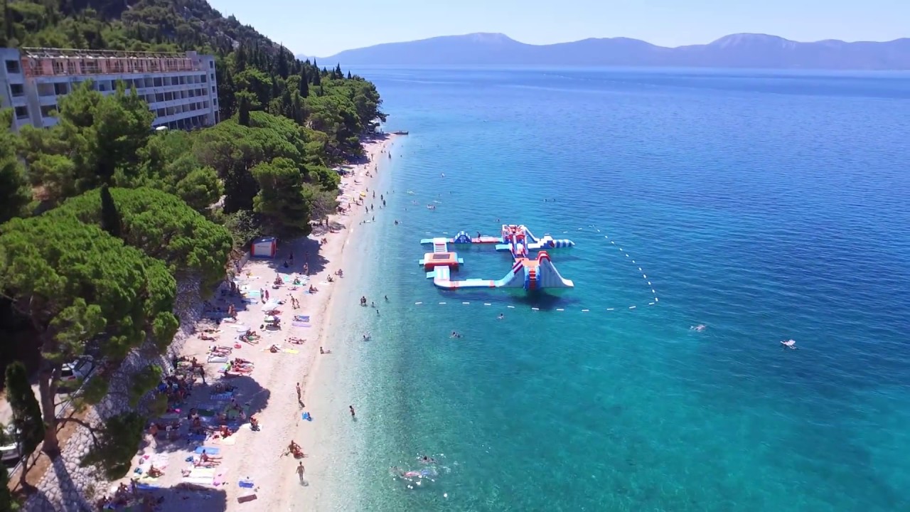 Gradac, Croatia from air/drone - Gradac Hrvatska iz zraka - July, 2017 ...