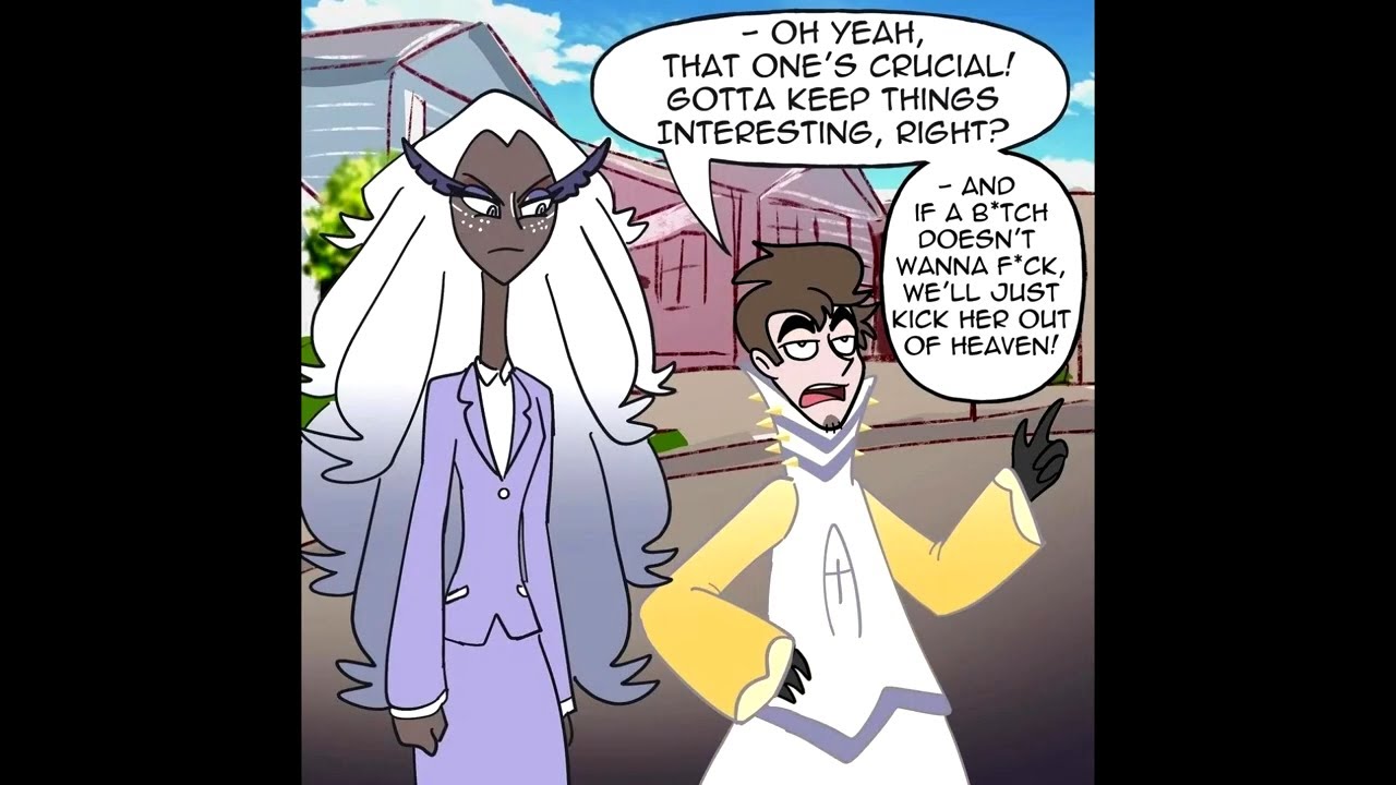 Hazbin Hotel - Sera Drags Adam to Church - YouTube