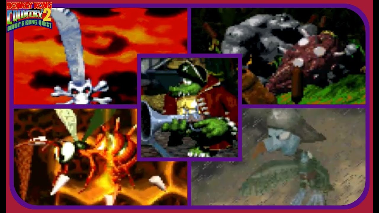Donkey Kong Country 2: Diddy's Kong Quest: All Boss Encounters - No ...
