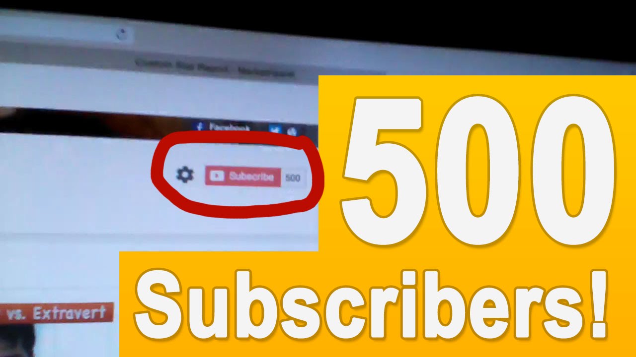 500 Subscribers Goal Reached! THANK YOU! - YouTube