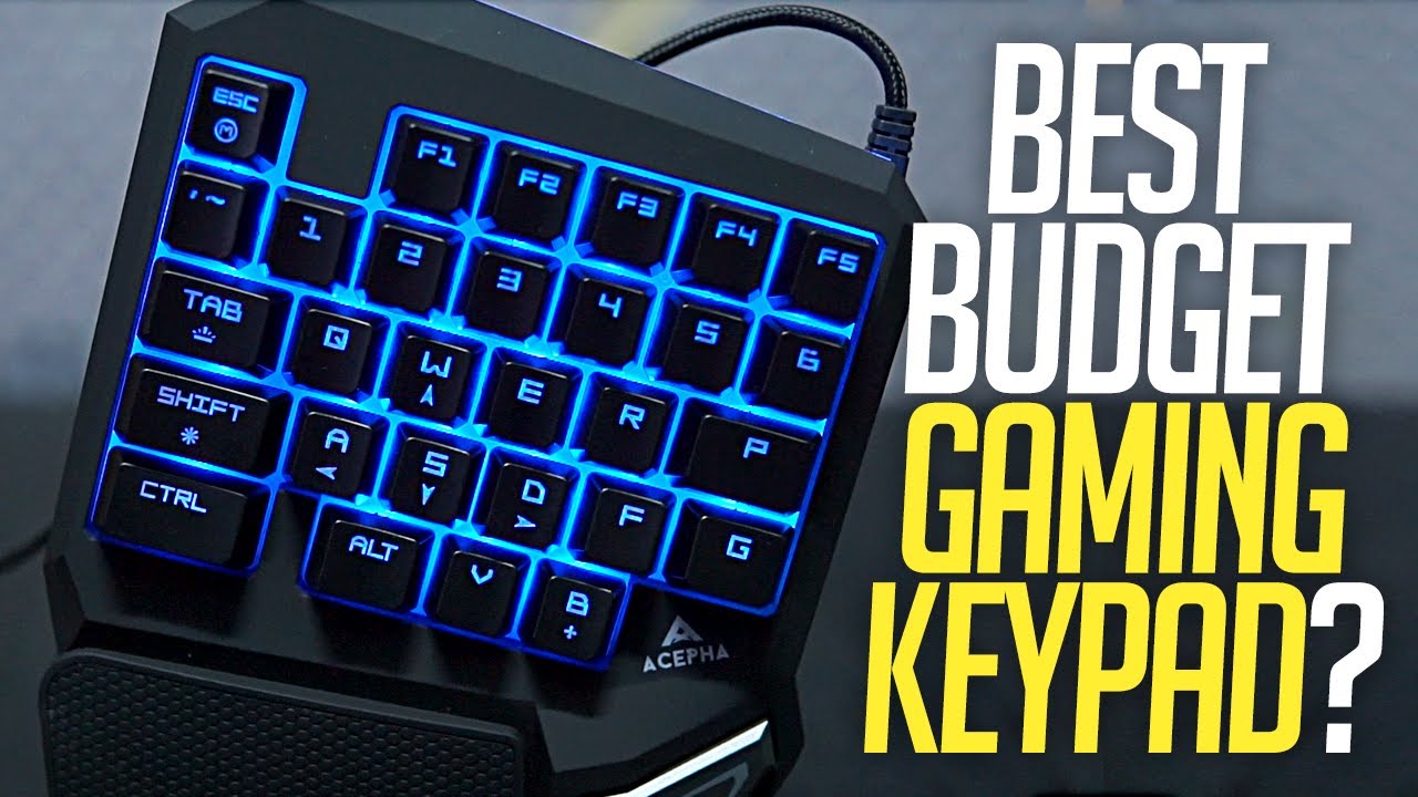 Best BUDGET Gaming Keypad?? ACEPHA T9 Pro Gaming Keypad Review - YouTube