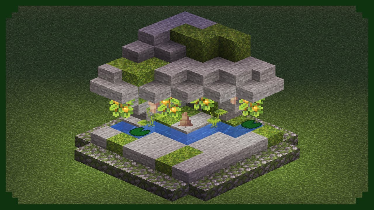 Mini Lush Cave Biome in Minecraft - YouTube
