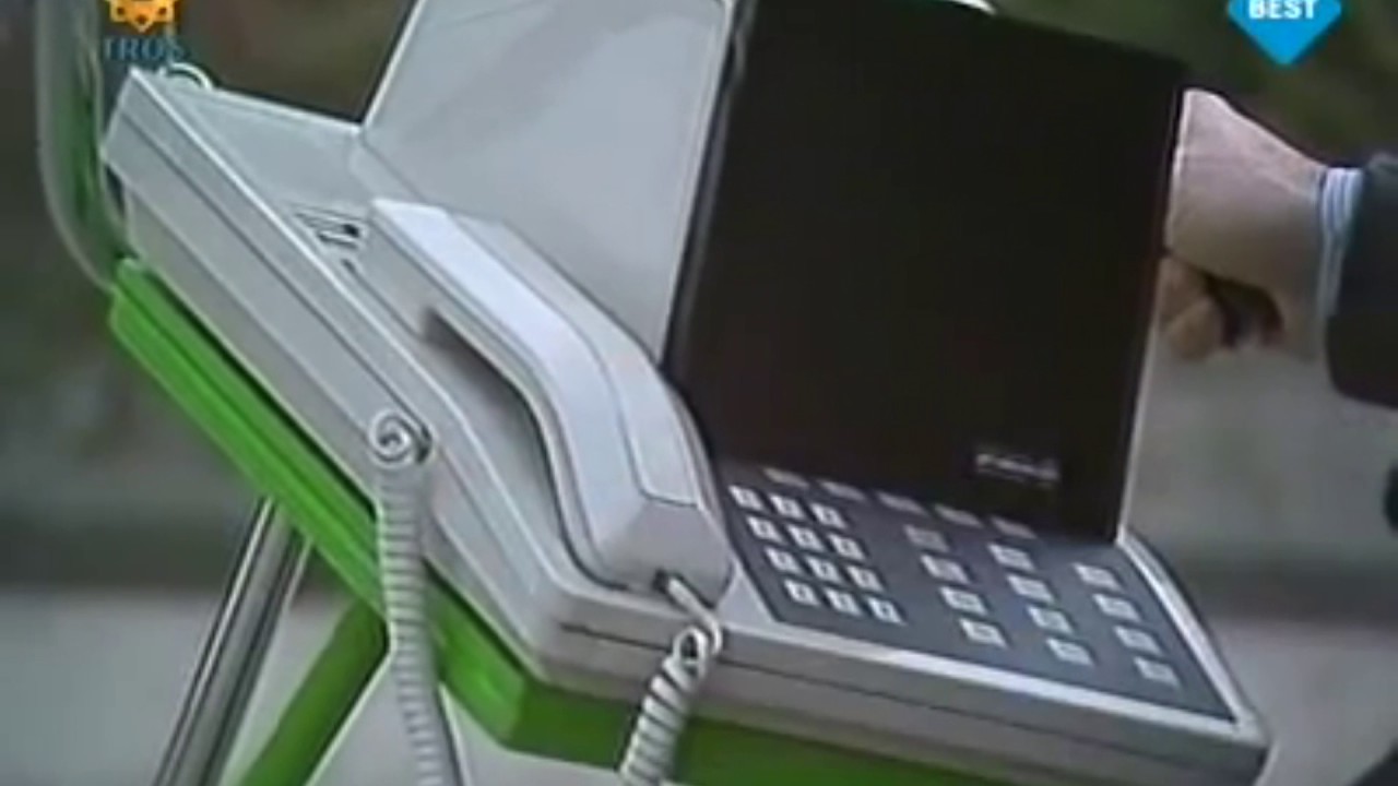Telefoon op de fiets, jaren 80 - YouTube