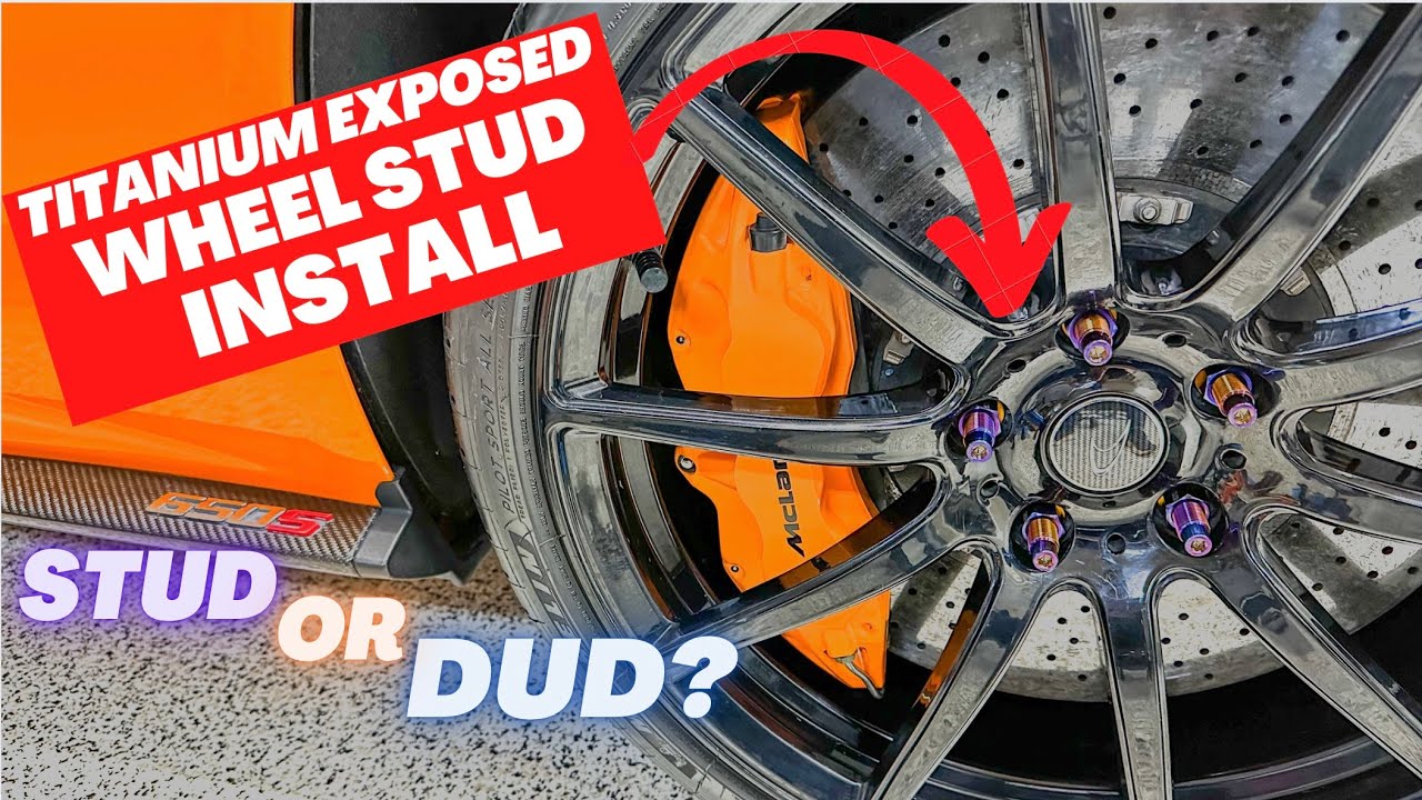 BONOSS Titanium Exposed Wheel Stud Upgrade for McLaren Supercars - YouTube