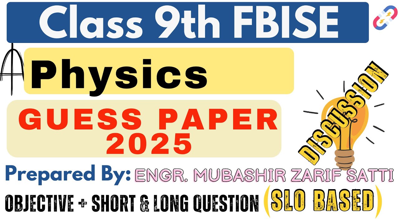 9th physics fbise Guess Paper 2024-25 | Class 9th physics federal guess ...