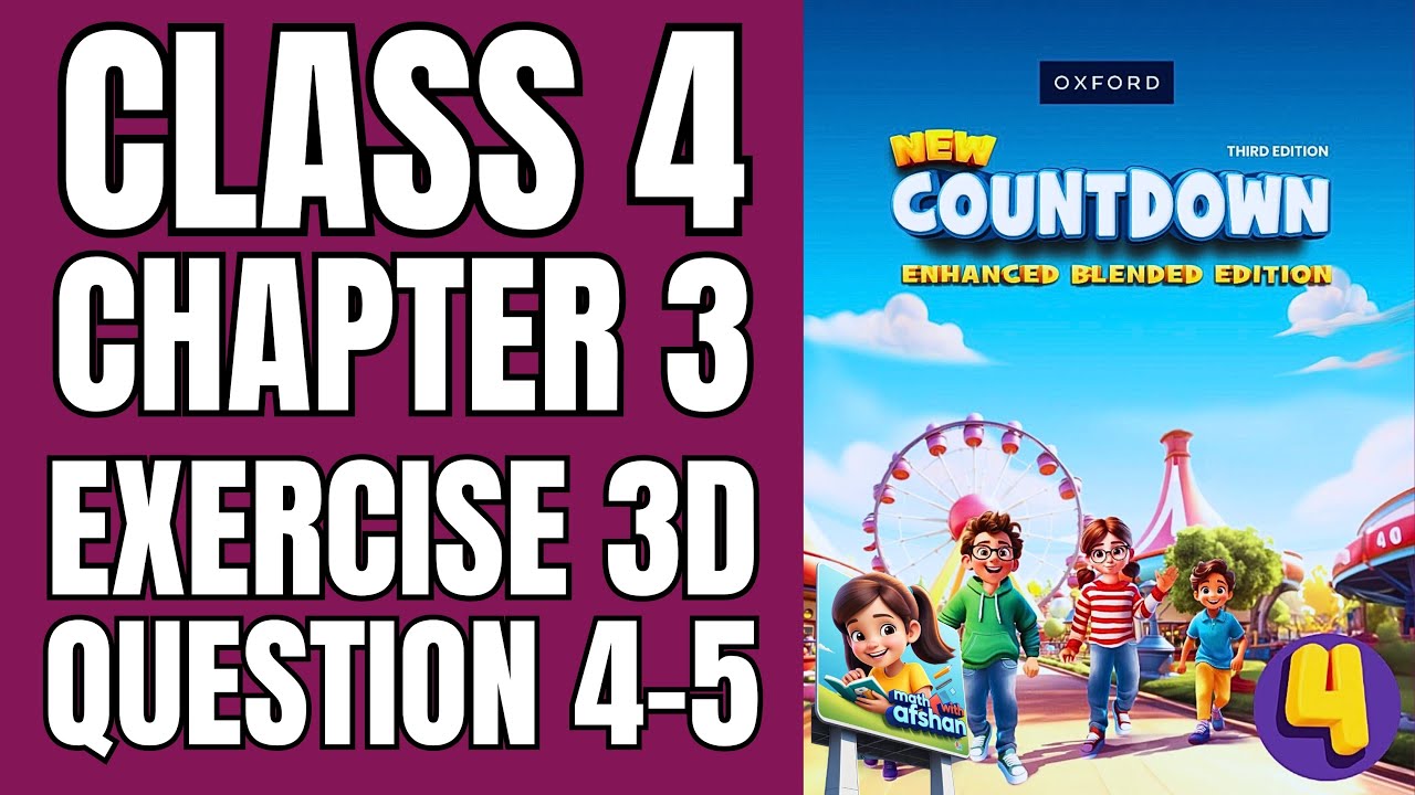 Countdown 4 Exercise 3d Question 4&5|New Third Edition Book 4| Math ...