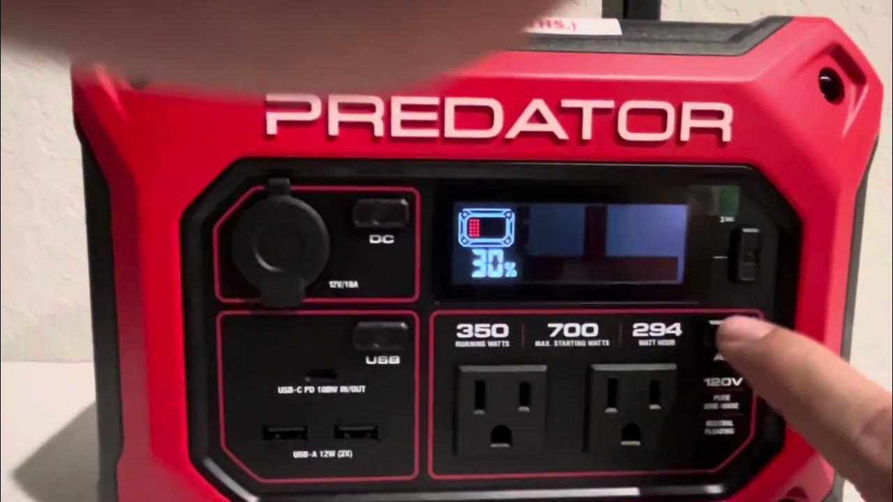 PREDATOR 350 Portable Power Station Unboxing - YouTube