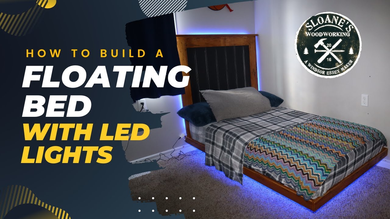 How To Build A Floating Bed | Wood Bed | Bed | Rustic Bed | Woodworking ...