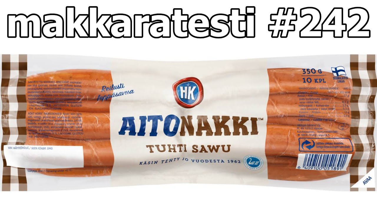 Makkaratesti #242 - HK Aito Nakki - Tuhti Sawu - YouTube