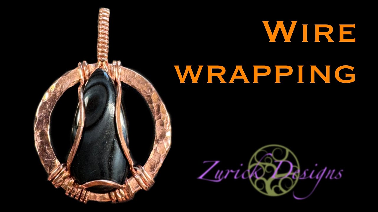 Wire Wrapping Techniques- Copper Washer Pendant - YouTube