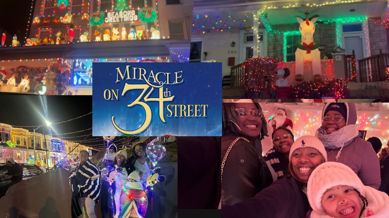 MIRACLE ON 34th STREET LIGHT SHOW 2024 - YouTube