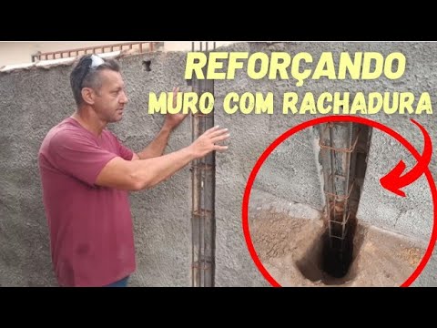 Como reforçar muro de fechamento antigo com rachaduras (126) - YouTube