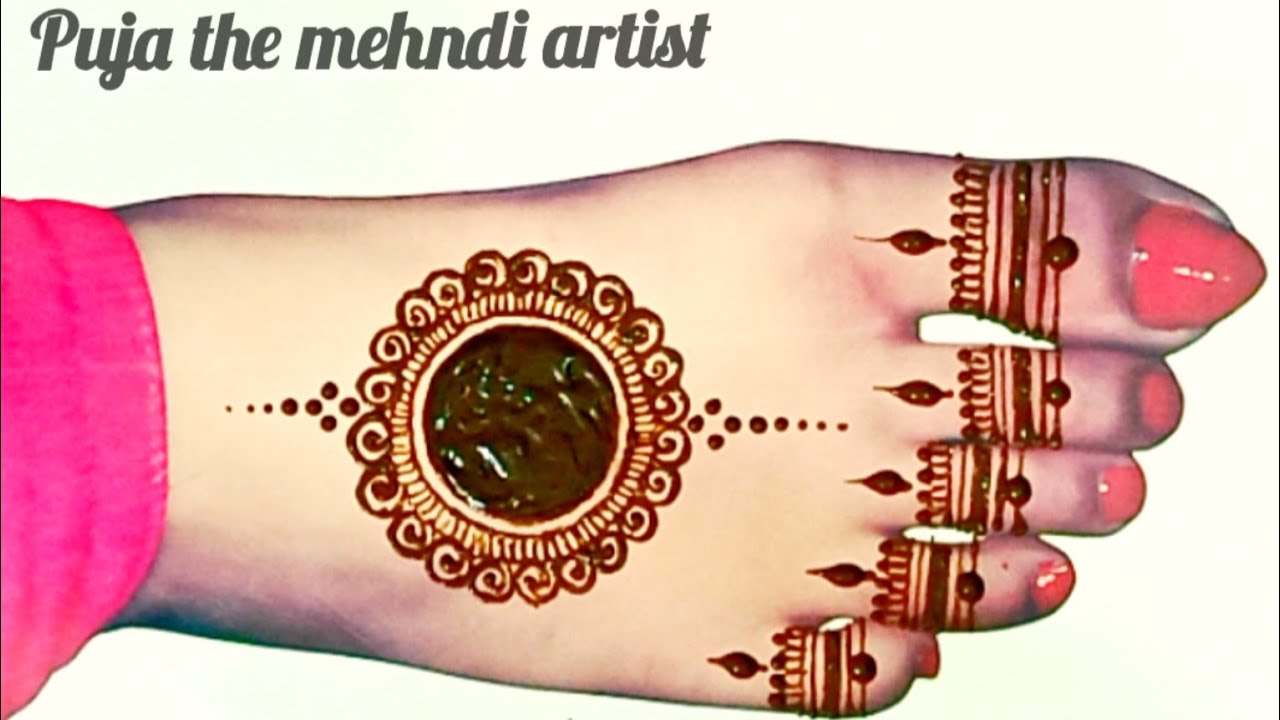 Simple bridal foot mehndi design/pairon ki mehandi/pero ki mehndi ...