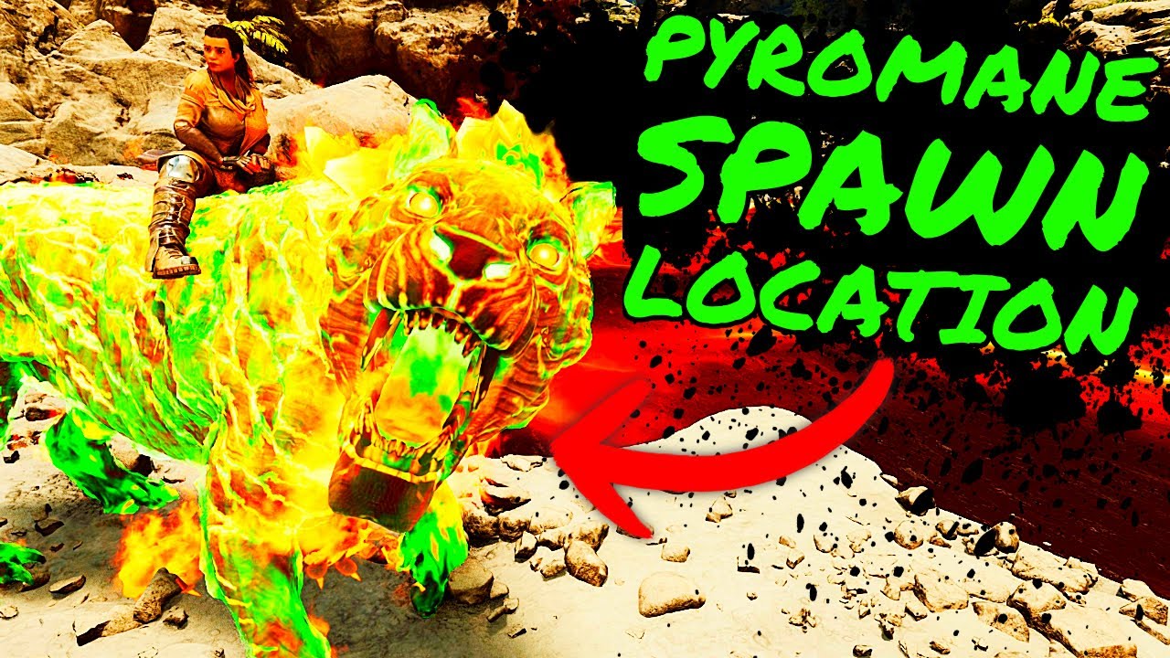 PYROMANE Only Spawn Location on the Center in ARK SURVIVAL ASCENDED ...