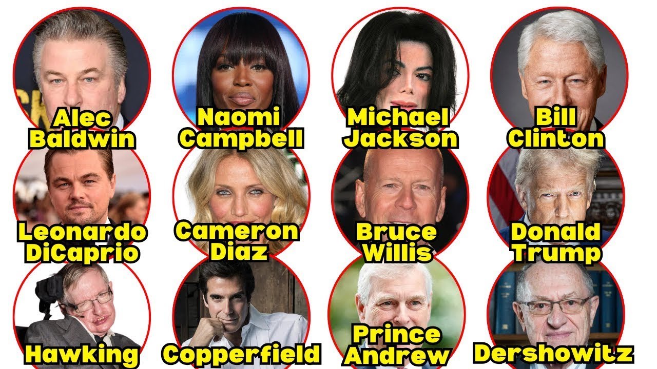 Every Celebrity on the Epstein List Explained Pt1 - YouTube