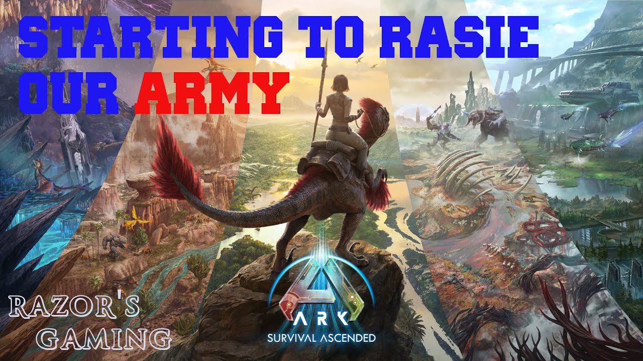 ARK Survival Ascended :- STARTING TO RAISE OUR ARMY! - YouTube