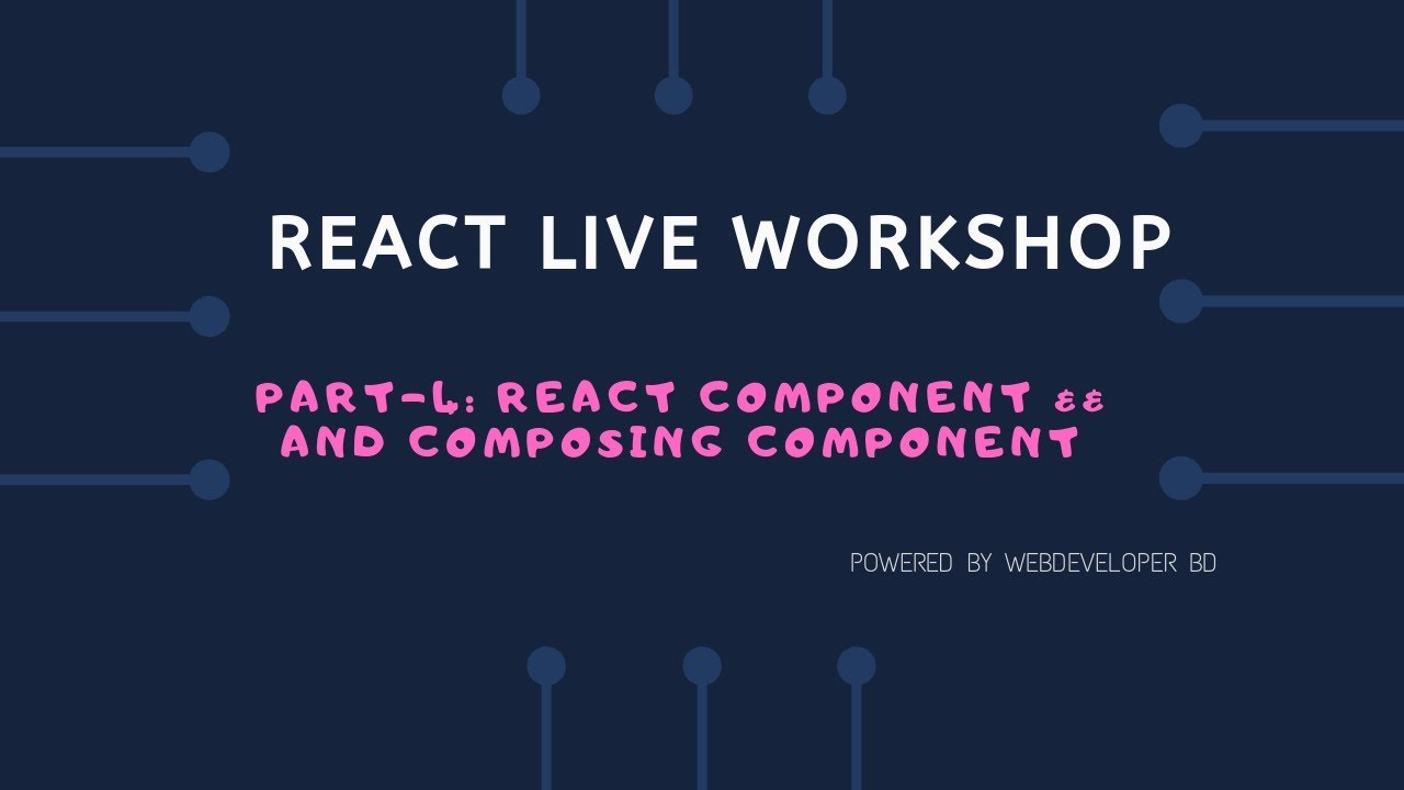 4 Introduction To React Component And Composing Component React Js Bangla Tutorial Youtube
