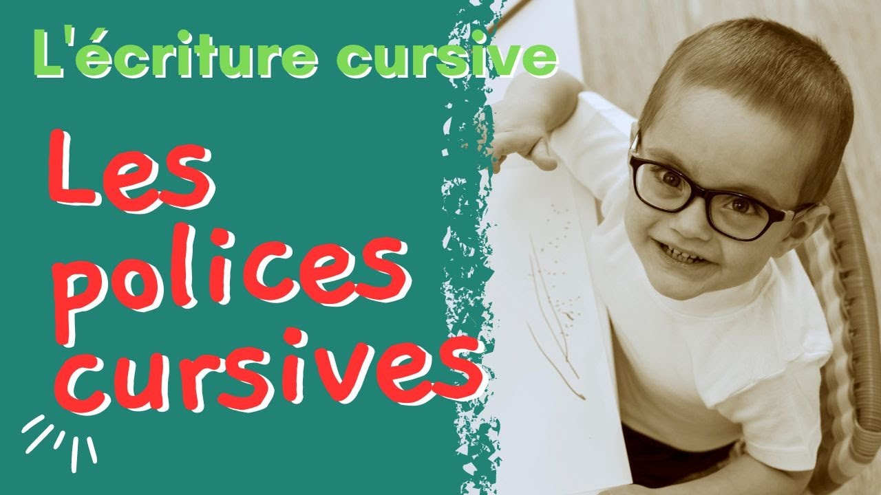 Les polices cursives - YouTube