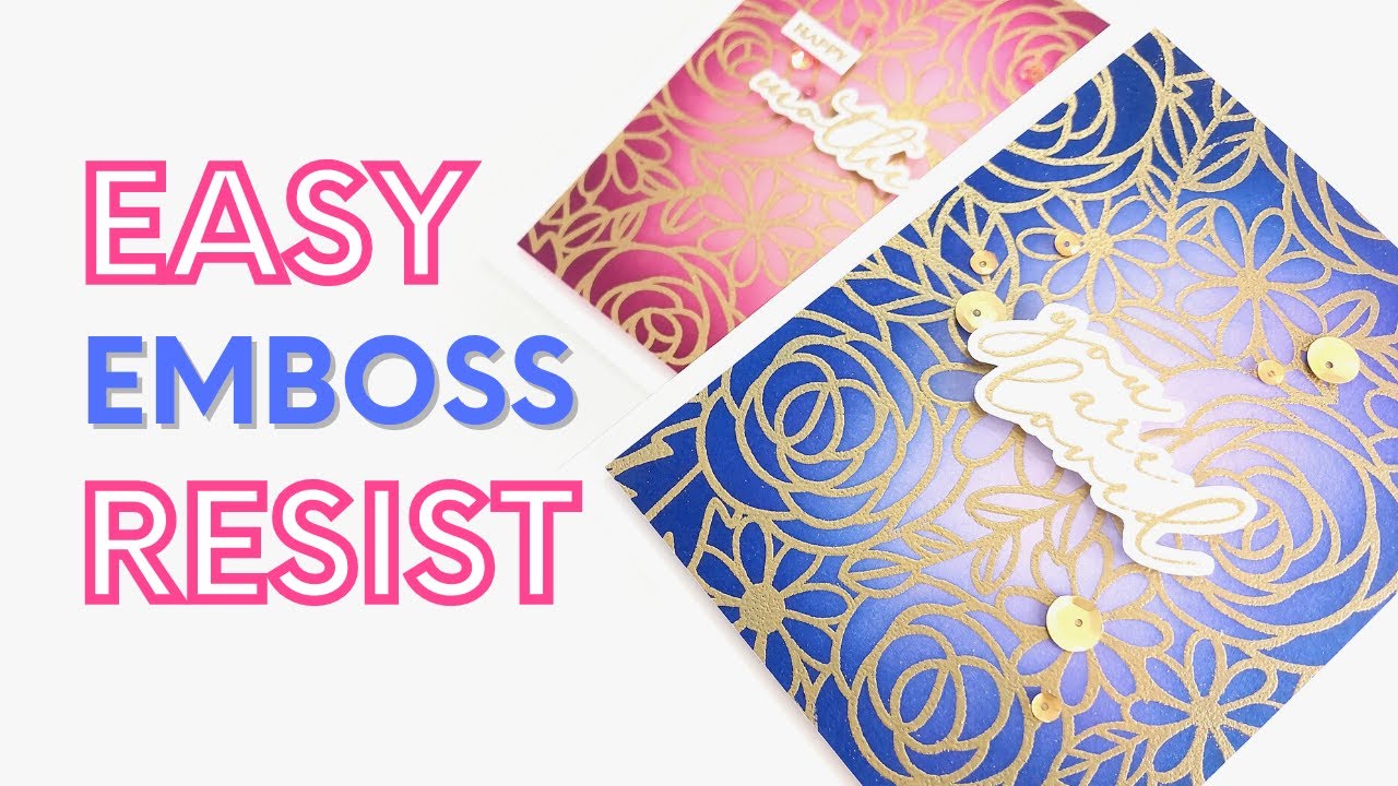 Quick easy emboss resist cards | Catherine Pooler Designs Coming Up ...