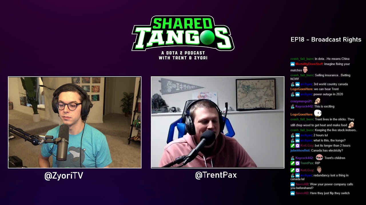 Shared Tangos EP18: Dota 2 Broadcasting Rights - YouTube