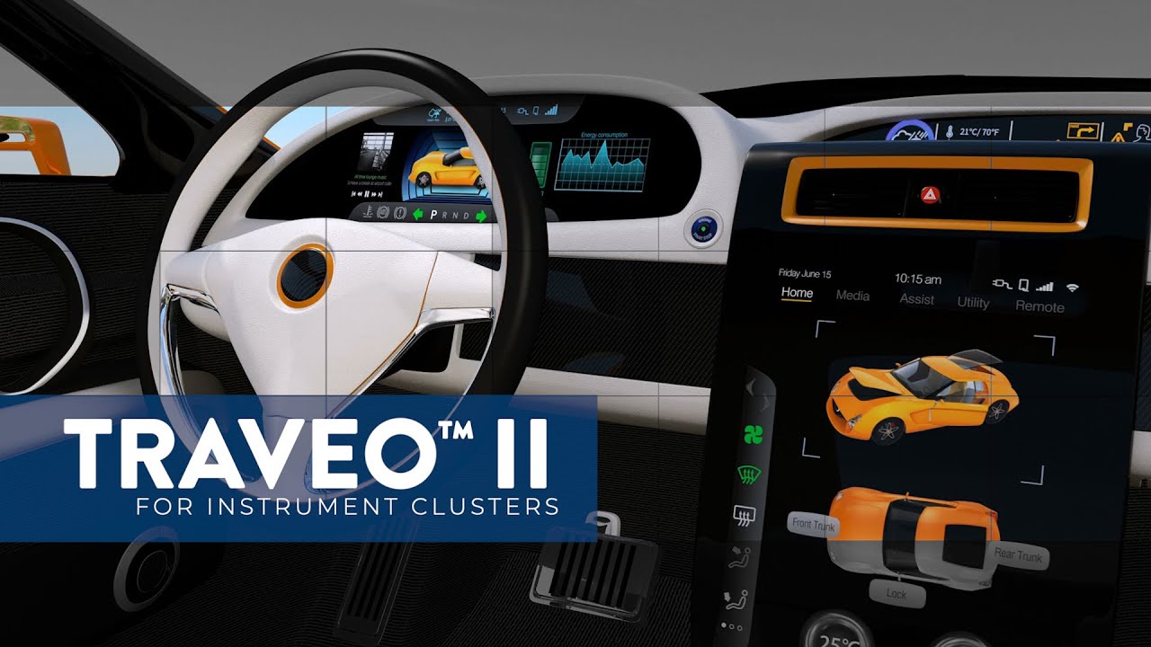 Cypress Traveo™ II for Automotive Instrument Clusters - YouTube