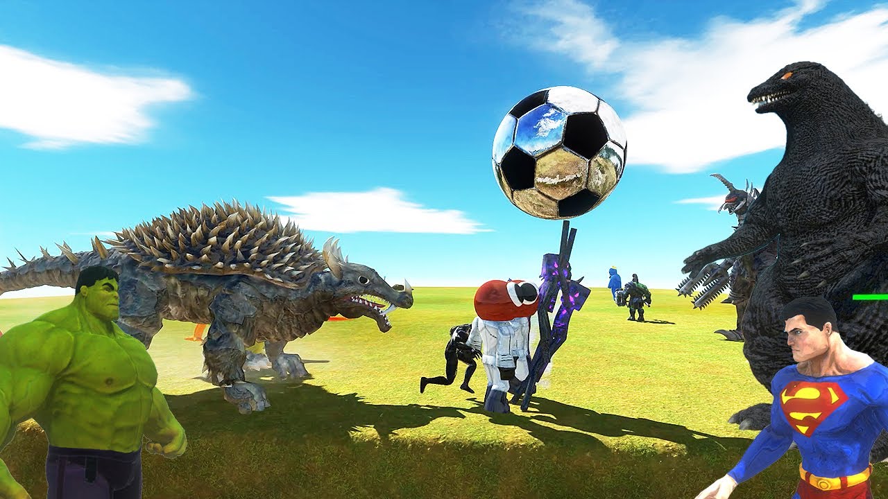 Godzilla FOOTBALL TURNAMENT All Units Rainbow Friends, Dinosaur ...