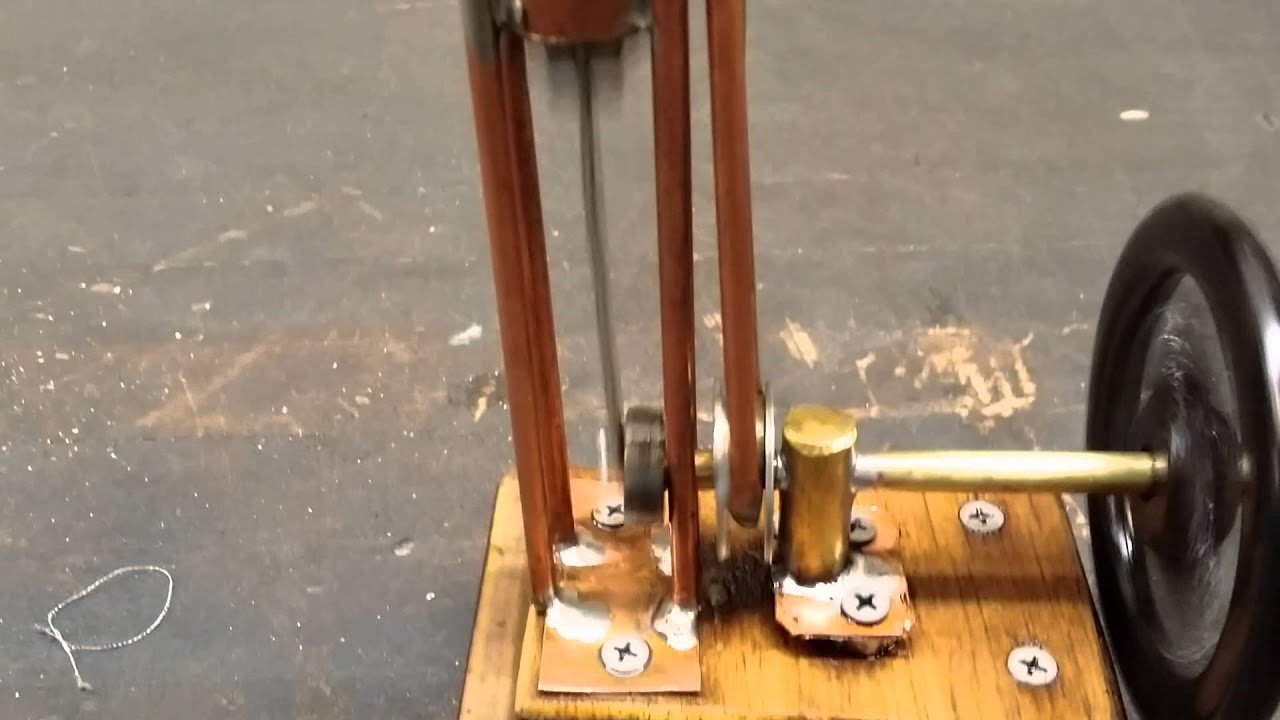 Home made steam engine - YouTube