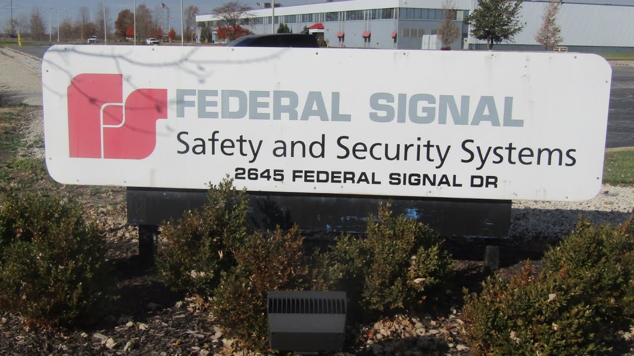 Federal Signal Plant Tour with Sirens, University Park, IL - YouTube