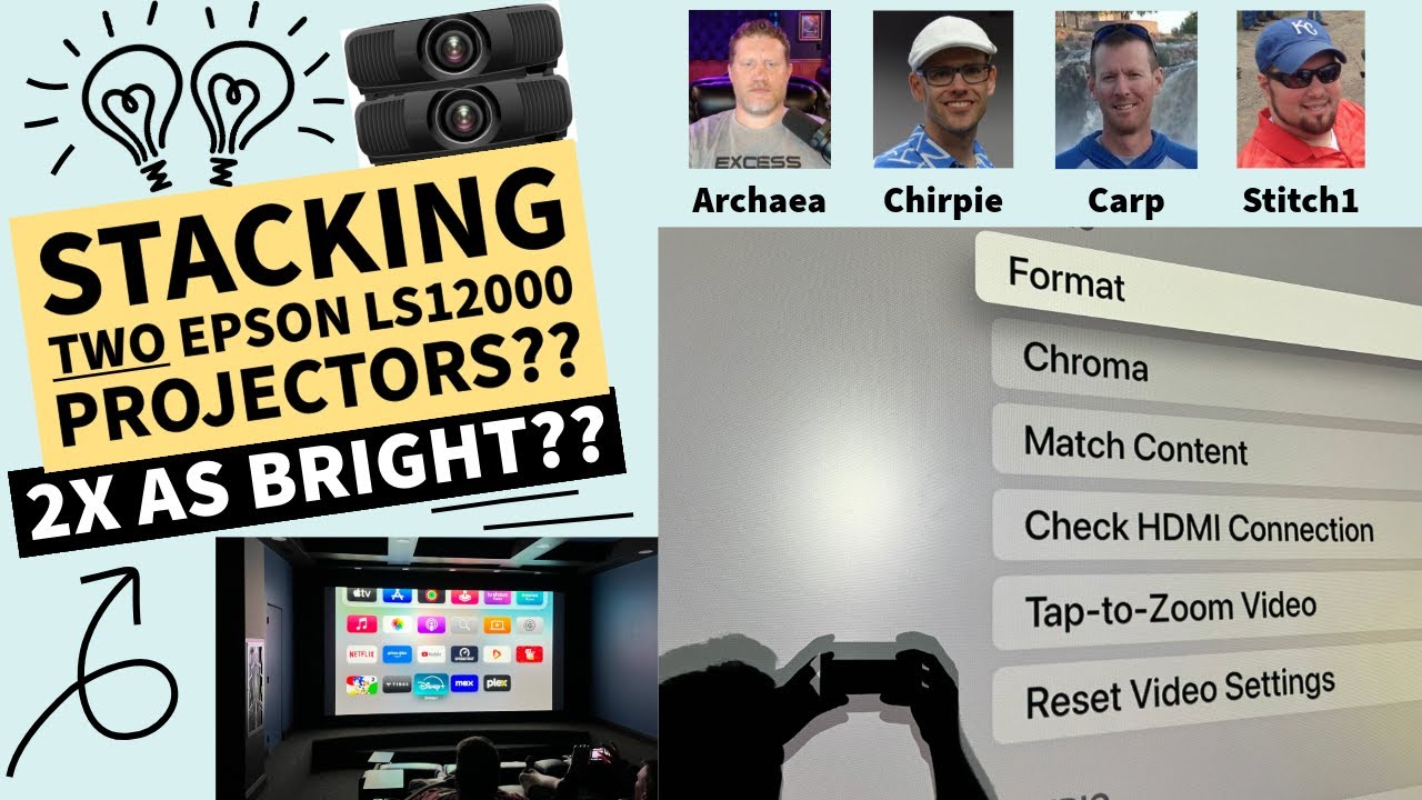 Double Stacking TWO Epson LS12000 Home Theater Projectors on a 200 ...