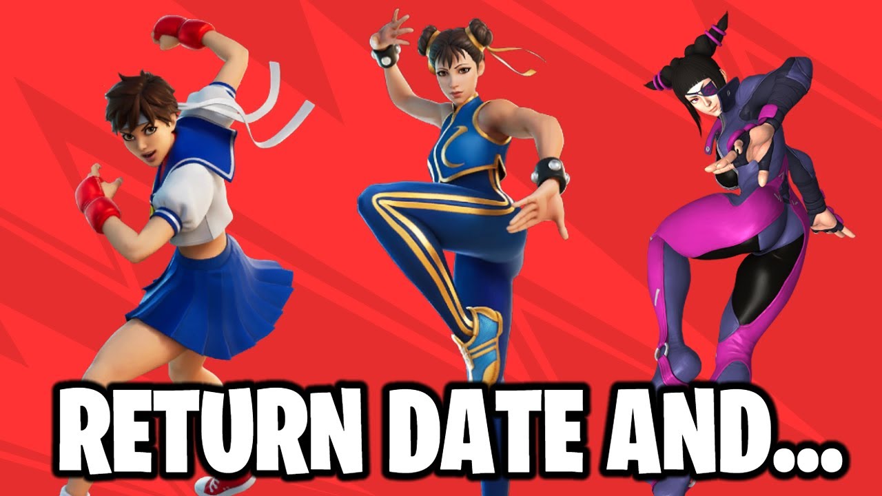 Street Fight CHUN LI RETURN DATE JURI New Skin !! Fortnite - YouTube