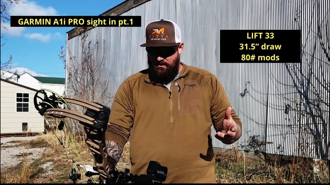 Mathews LIFT 33 garmin a1i pro bow sight in pt.1 - YouTube