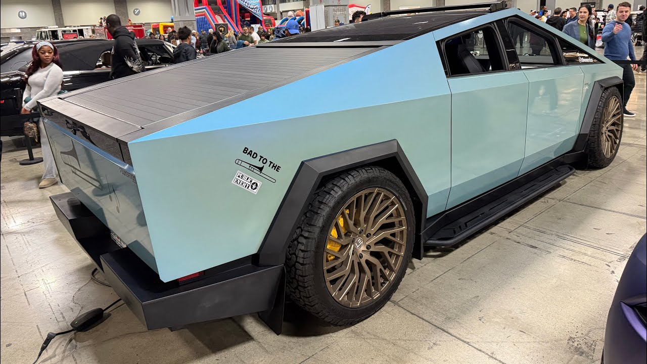 Cybertruck Washington DC Auto Show - YouTube