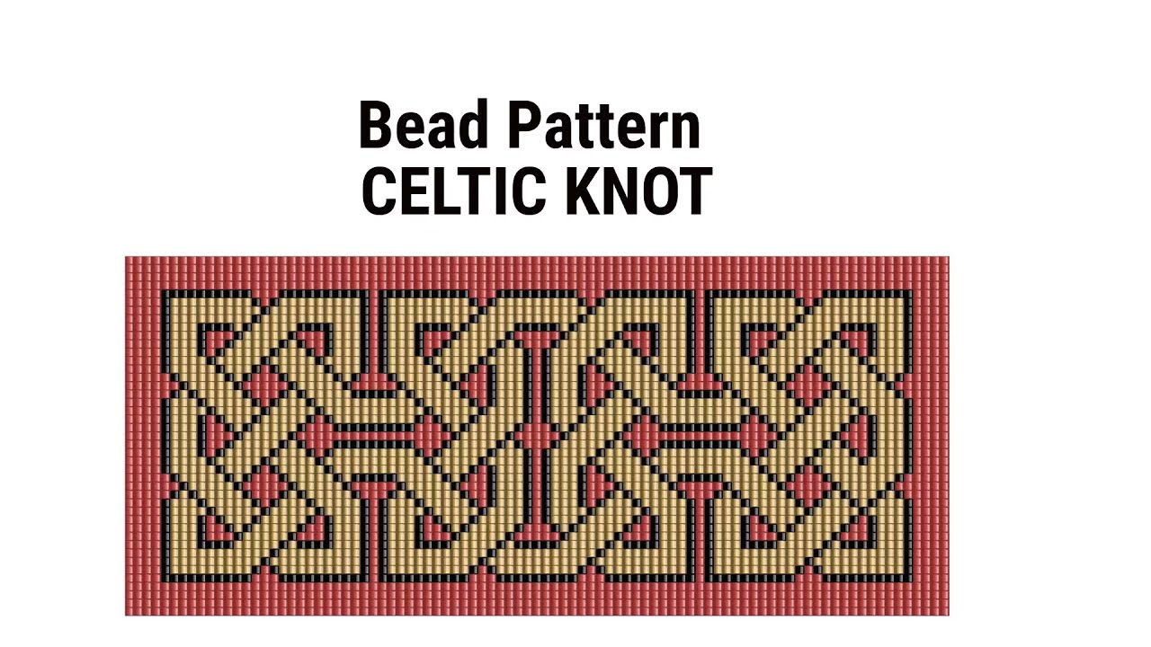 Bead Pattern CELTIC KNOT - YouTube