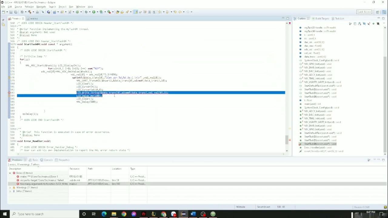 RTOS STM32 4 TASKS - YouTube