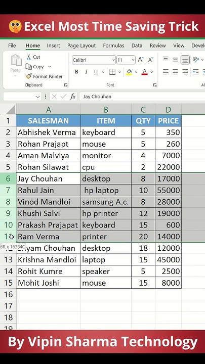 How To Insert Multiple Blank Rows & Column With Shortcuts key In excel | #excel #shorts - YouTube