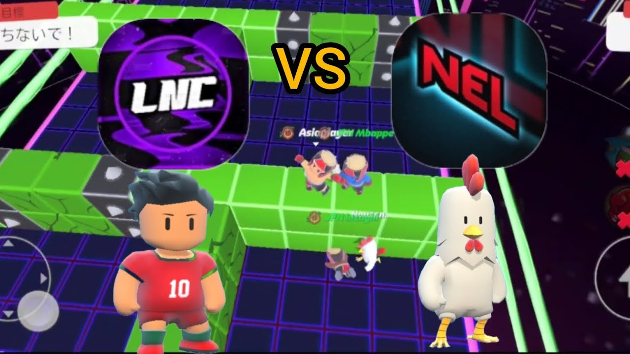 LNC vs NEL clan war（AWC best8） #games #Stumbleguys - YouTube
