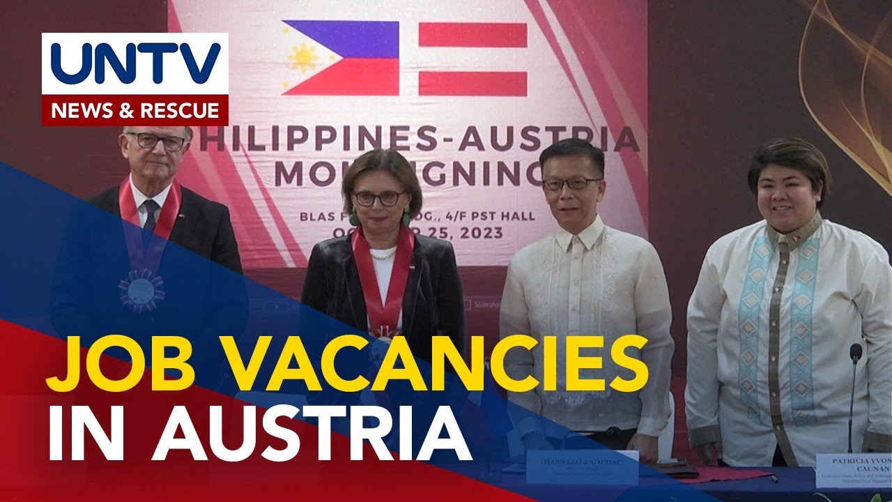Skilled and professional Filipino workers needed in Austria - YouTube