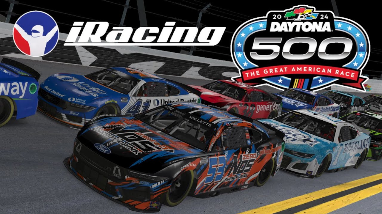 Trying to Survive iRacing's Daytona 500 【Full Race Replay】 - YouTube