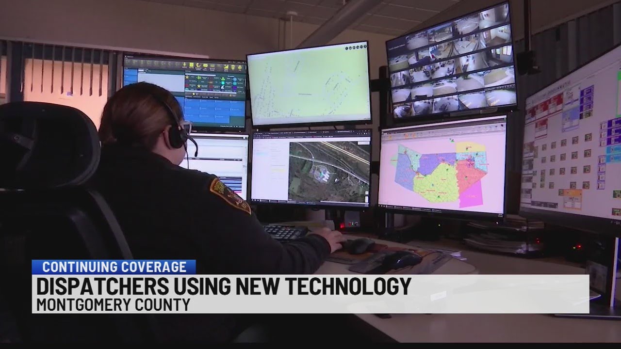 Dispatchers using new technology in Montgomery County - YouTube