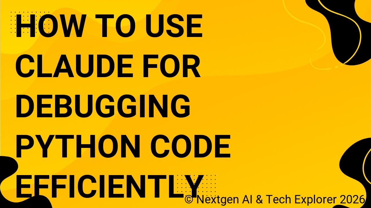How to Use Claude for Debugging Python Code Efficiently - YouTube