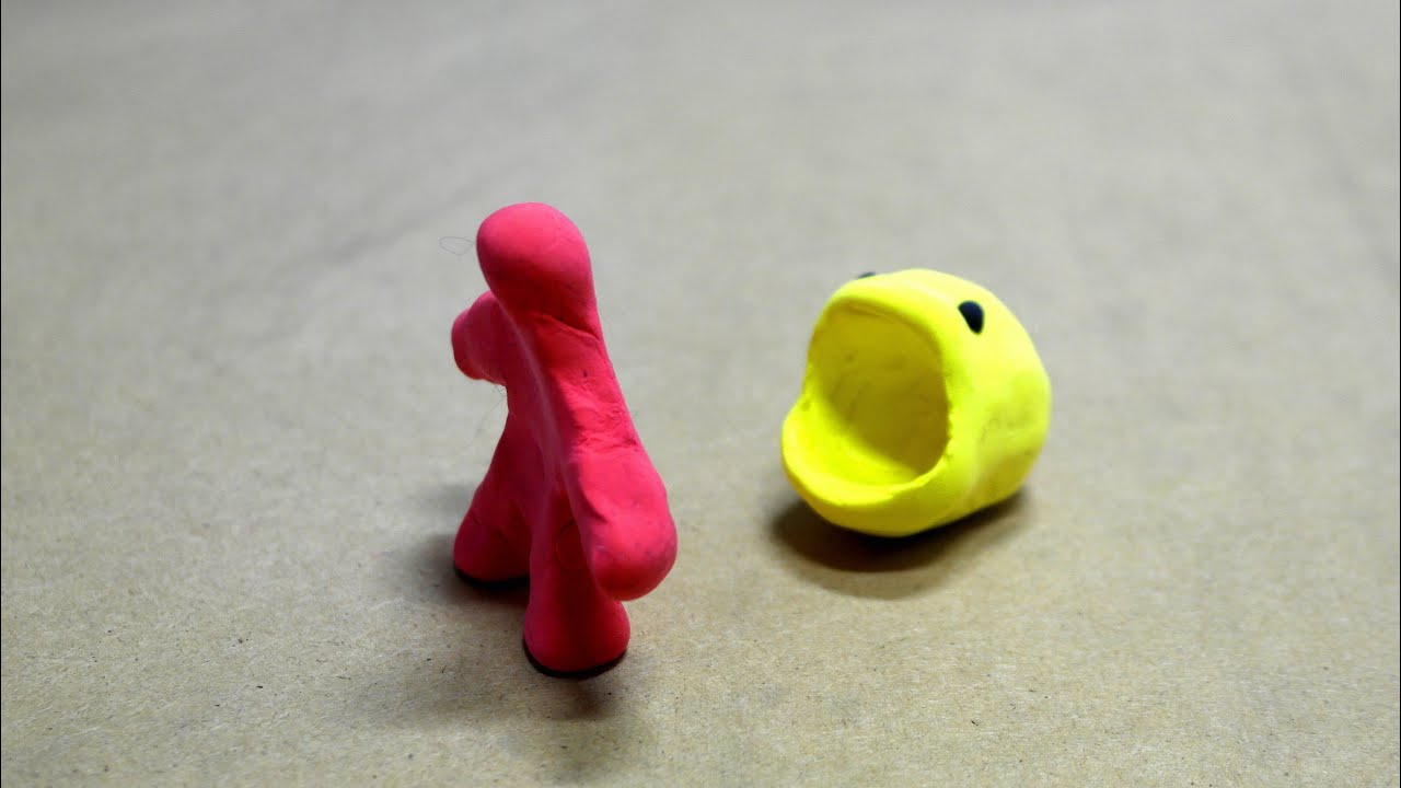 스톱모션 클레이 애니메이션: 슬라임 꿀꺽 1부( Stop motion clay animation: gulp!) - YouTube