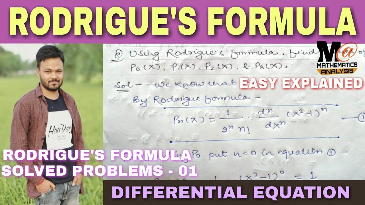 Rodrigue's formula solved problems || part - 1 - YouTube