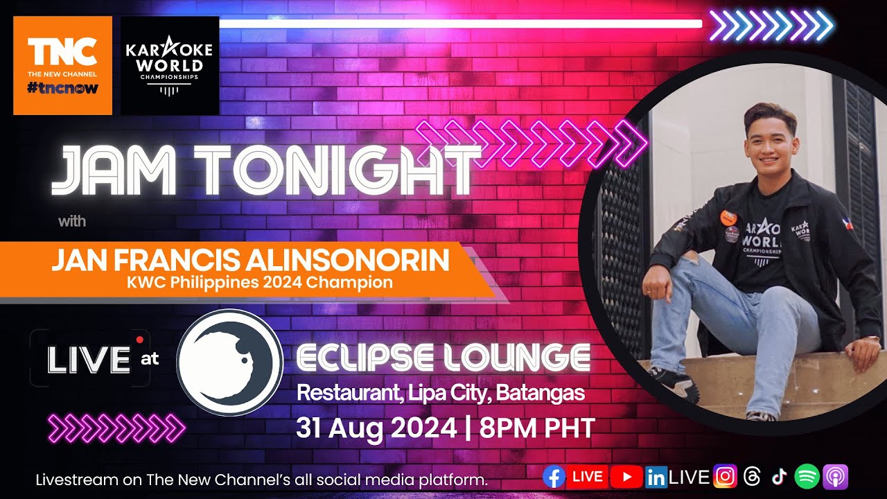 JAN FRANCIS ALINSONORIN LIVE on TNC JAM TONIGHT at ECLIPSE LOUNGE ...