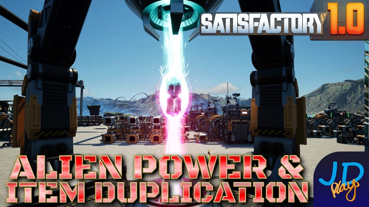 Alien Power & Item Duplication ⛏️ Satisfactory ⚒️ Ep9 Lets Play ...