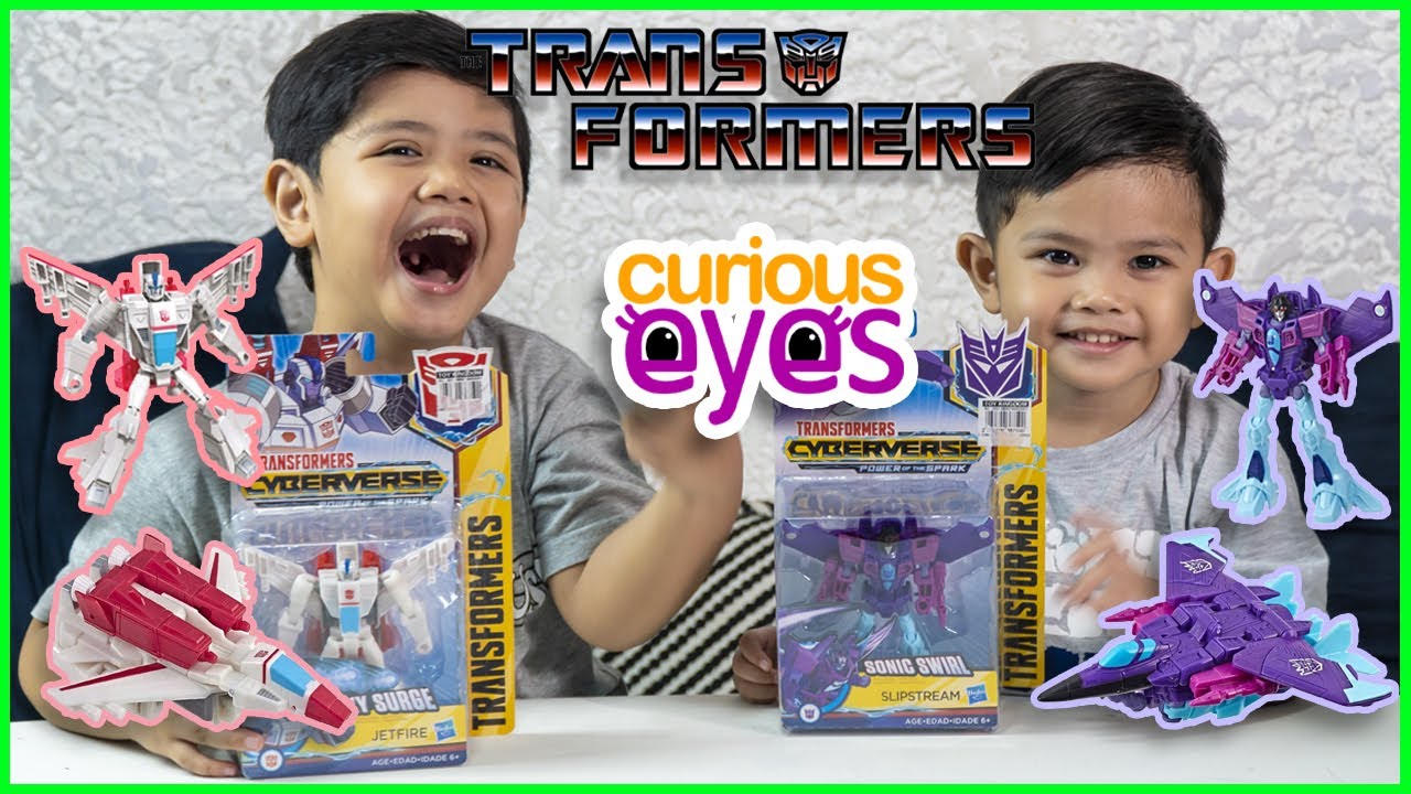 Battle of the Transformers: Jetfire vs SlipStream | Curious Eyes play ...