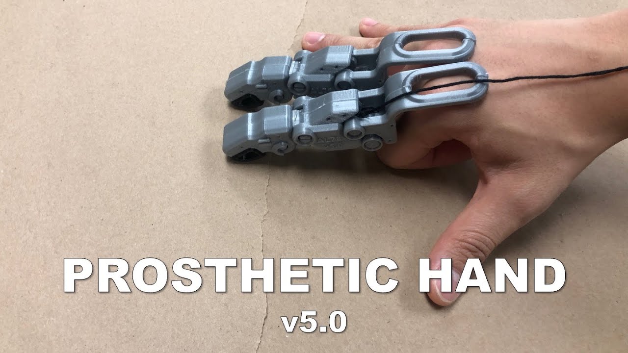 Modular prosthetic hand project, progress update! - YouTube