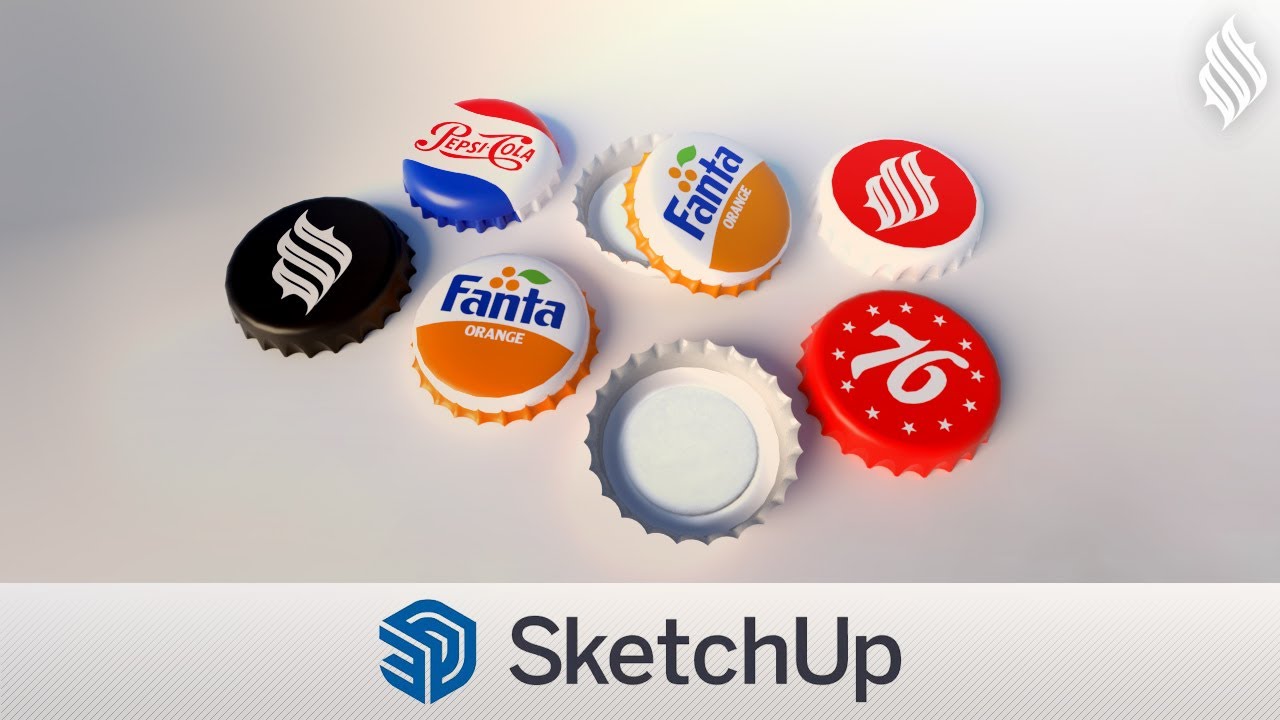 3D Modeling Bottle Cap [SketchUp Tutorial] - YouTube