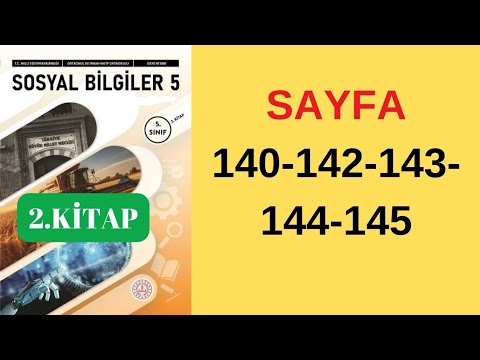 5.SINIF SOSYAL BİLGİLER MEB 2.KİTAP SAYFA 140-142-143-144-145 6.TEMA